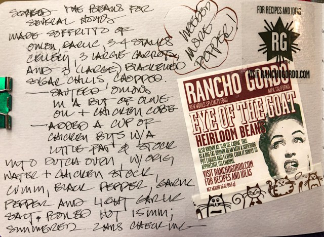 Rona on Grey, Rancho Gordo Eye of the Goat Beans | D.Katie Powell Art